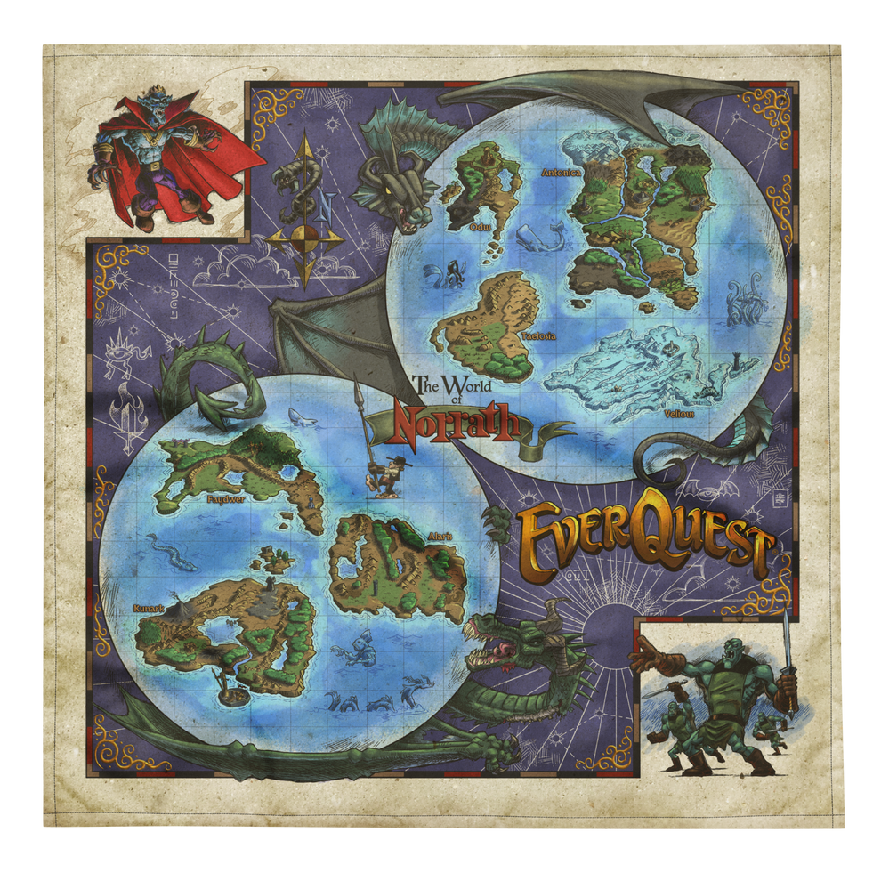 EverQuest® Cloth Map (Year of Darkpaw Edition) – Darkpaw Games
